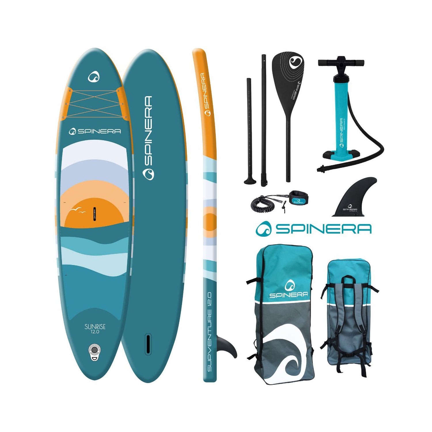 Spinera | Supventure Sunrise 12ft | Inflatable SUP Package